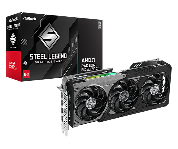 ASROCK STEEL LEGEND DARK RX 9070XT 16GB GDDR6