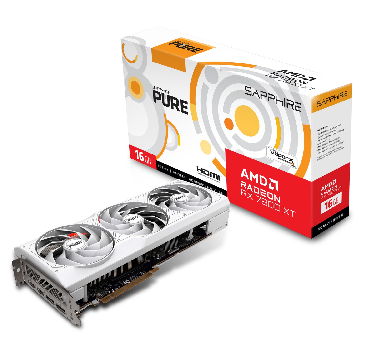 SAPPHIRE PURE RX 7800XT 16GB GDDR6 OC