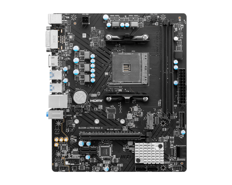 MSI B450M A PRO MAX II MOTHERBOARD